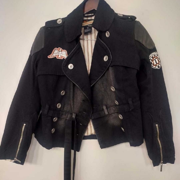 ICON | Jackets & Coats | Icon Moto Biker Jacket Black Size Medium ...